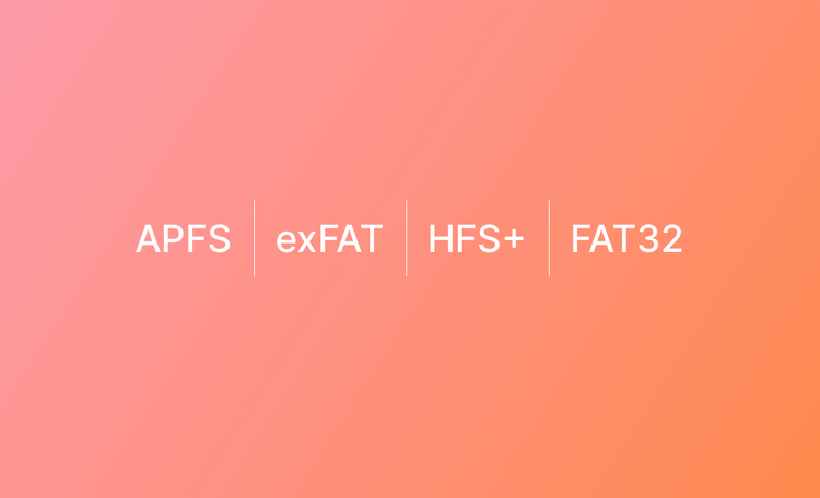Mac Supported File Systems (APFS, HFS+, exFAT, FAT32, etc.)