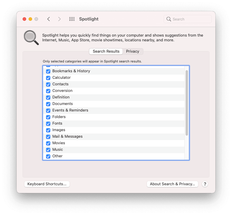 How to Rebuild Spotlight Index on macOS Ventura