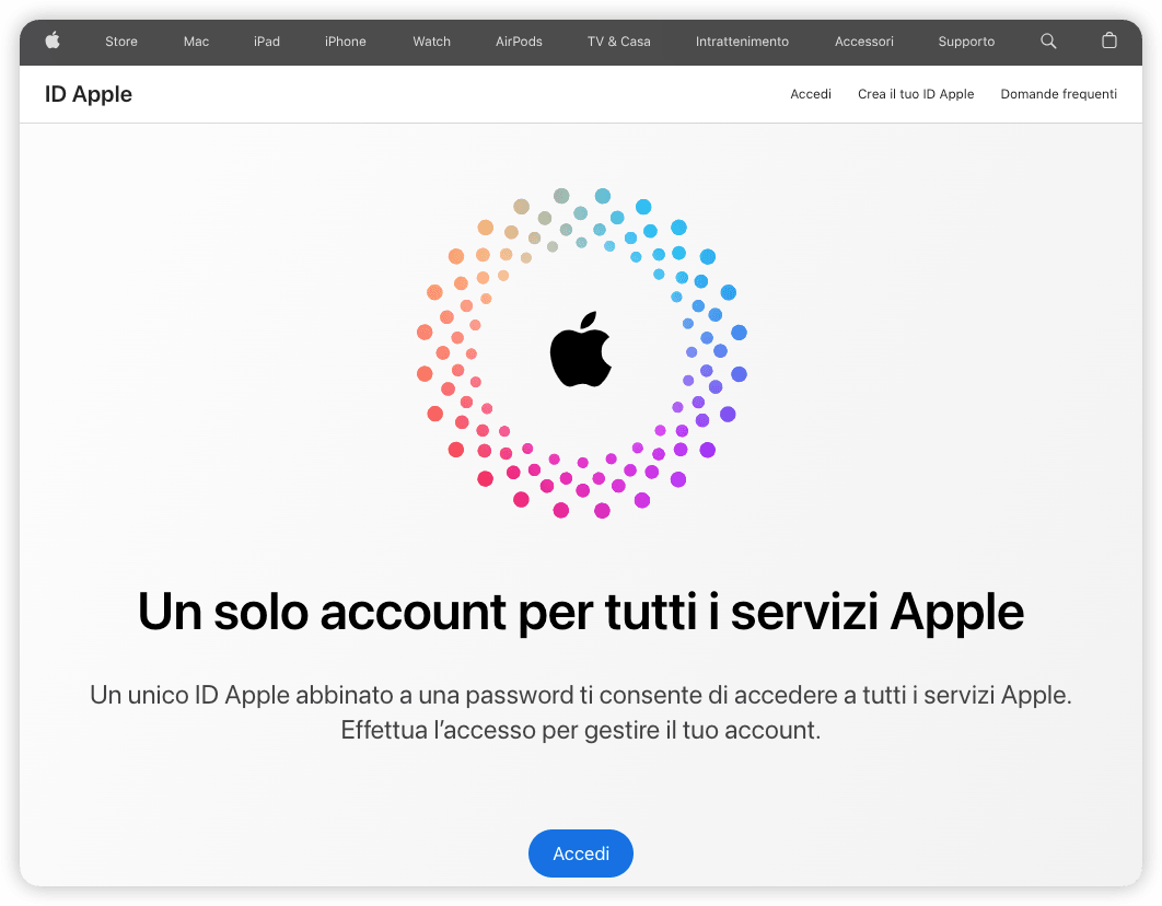 Accesso e registrazione dell'ID Apple: Come creare un nuovo ID Apple
