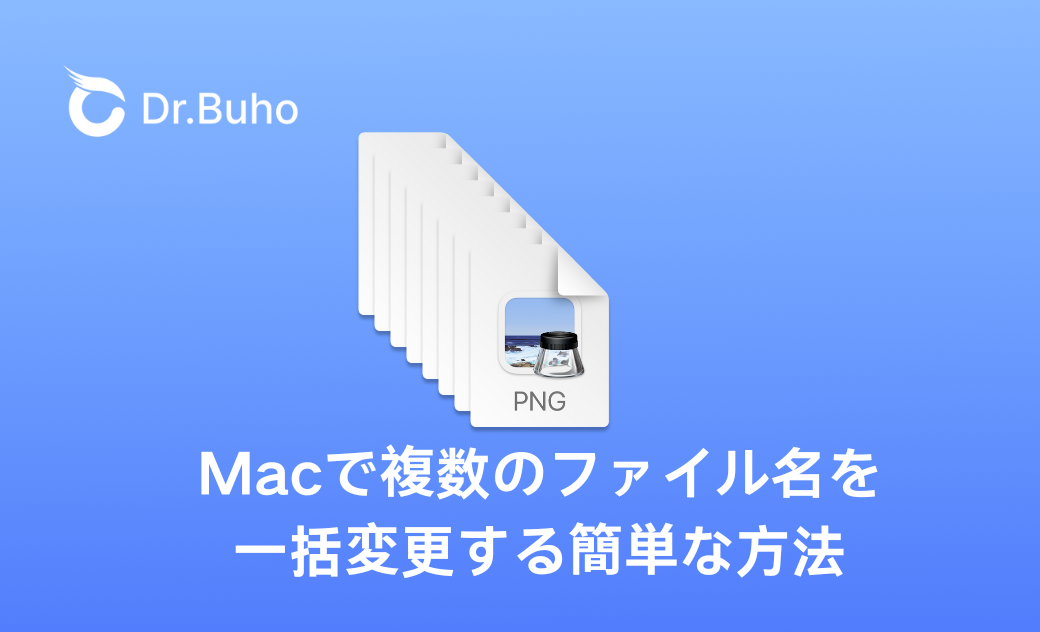 【簡単】Macで複数のファイル名を一括変更する簡単な方法 - Dr.Buho